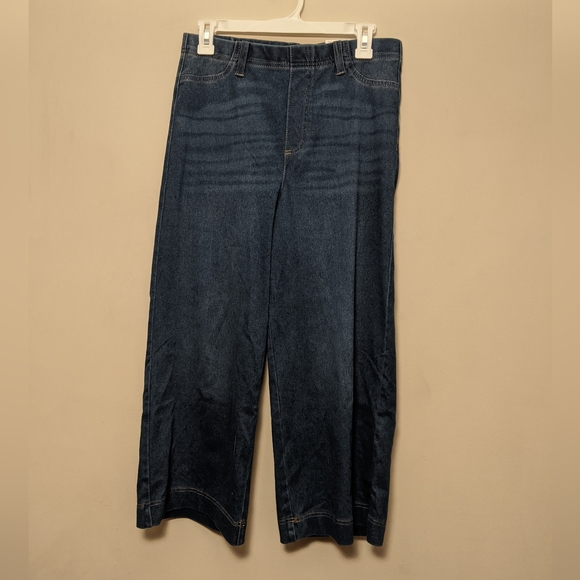 Serra | Jeans | Serra Dark Blue Wideleg Pull On Jeans L | Poshmark